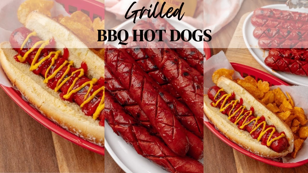Grilled Barbecued Hot Dogs - YouTube