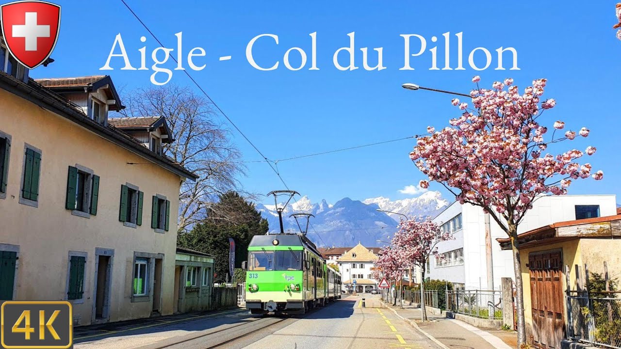 Driving Switzerland 🇨🇭 | Aigle - Col du Pillon mountain pass (Glacier ...