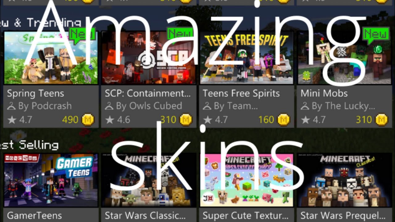 Minecraft skins amazing 2020 - YouTube