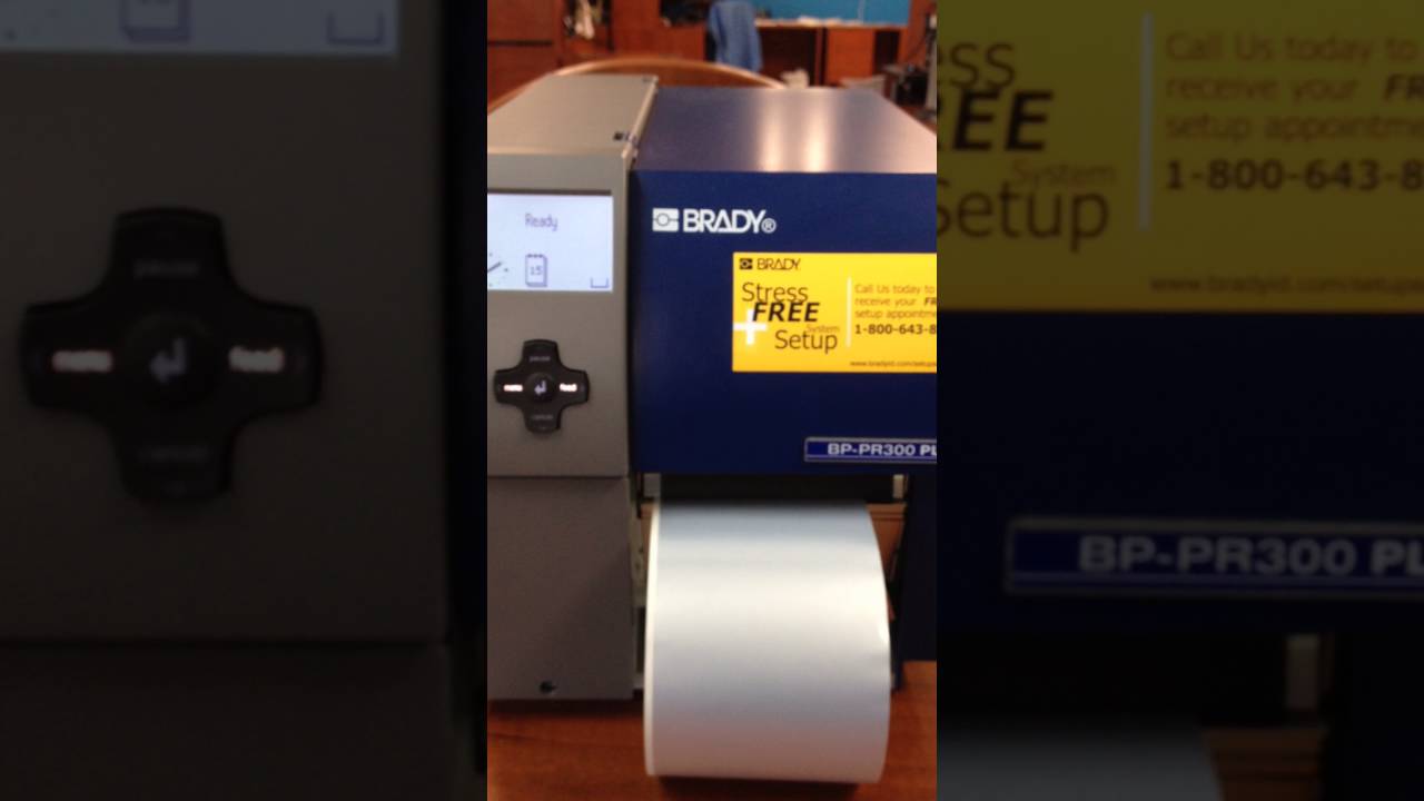 BP-PR300 PLUS with THT-21-434 unrolling infinitely - YouTube