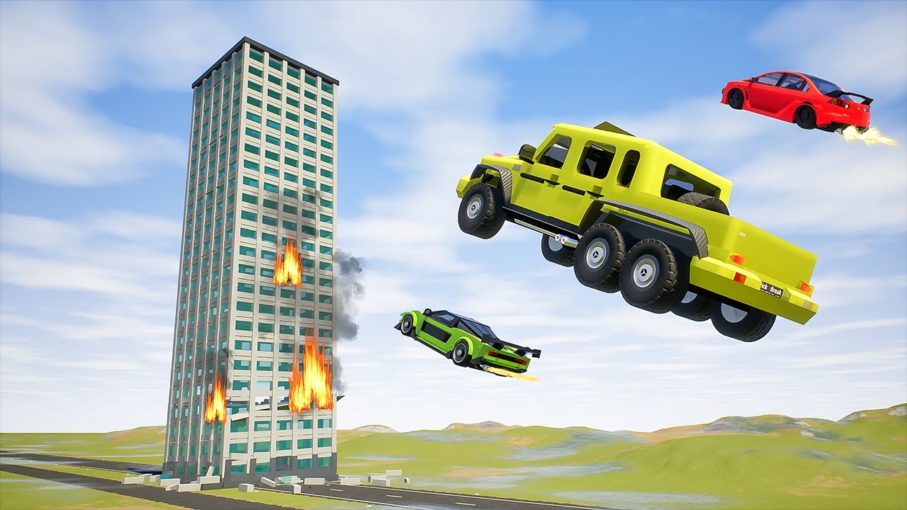 Lego Cars vs Dynamic Building | Brick Rigs - YouTube