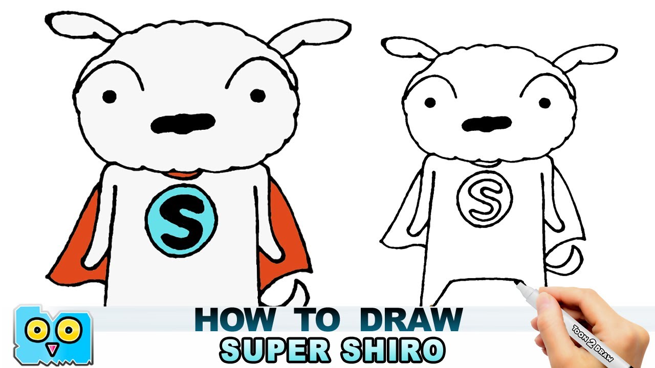 How to Draw Super Shiro step by step - YouTube