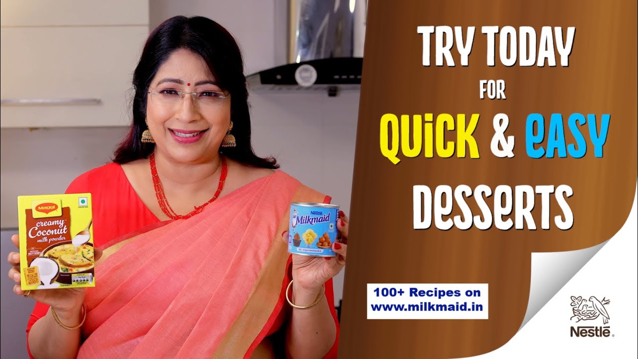 Coconut Pudding with Milkmaid & Maggi Creamy Coconut Milk Powder with ...