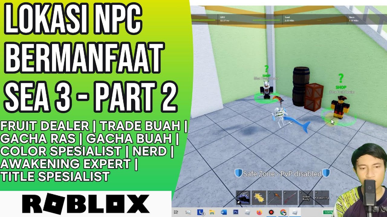 Tempat Lokasi NPC: Fruit Dealer, Zioles, Trade, Gacha Ras, Color Haki ...