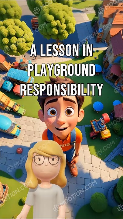 "A Lesson in Playground Responsibility 🛝 | 3D Animated Moral Story for ...