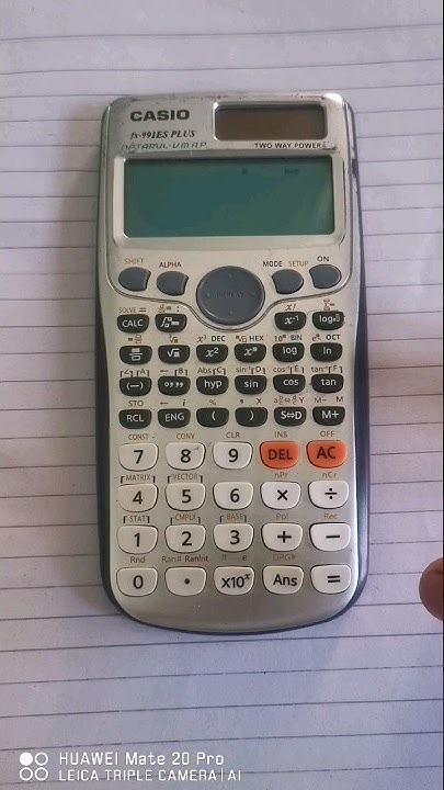 Calculating Mean using calculator fx-991ES Plus - YouTube