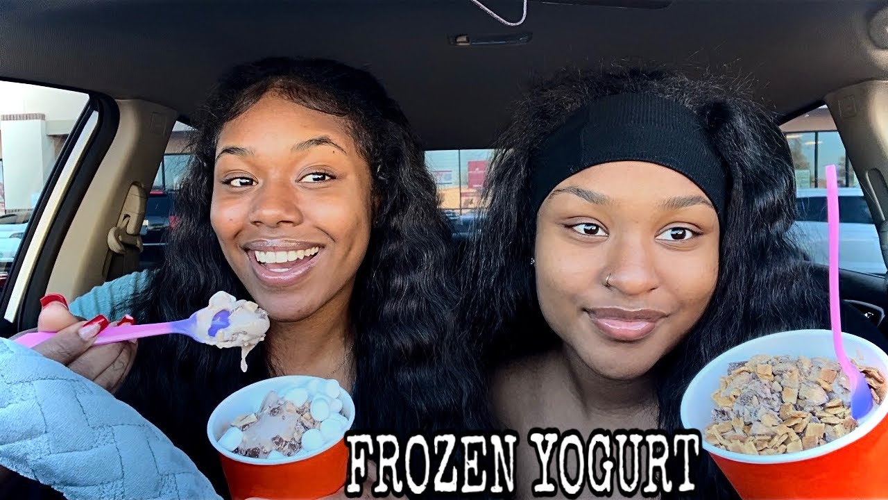 EATING CRUNCHY FROYO AFTER A HUGE MUKBANG!🍨 - YouTube