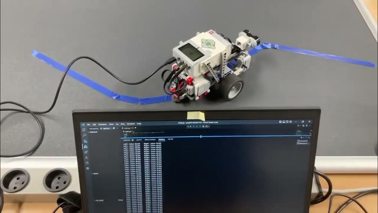 2 Lego Mindstorms Ev3 Follow Line With Python Youtube