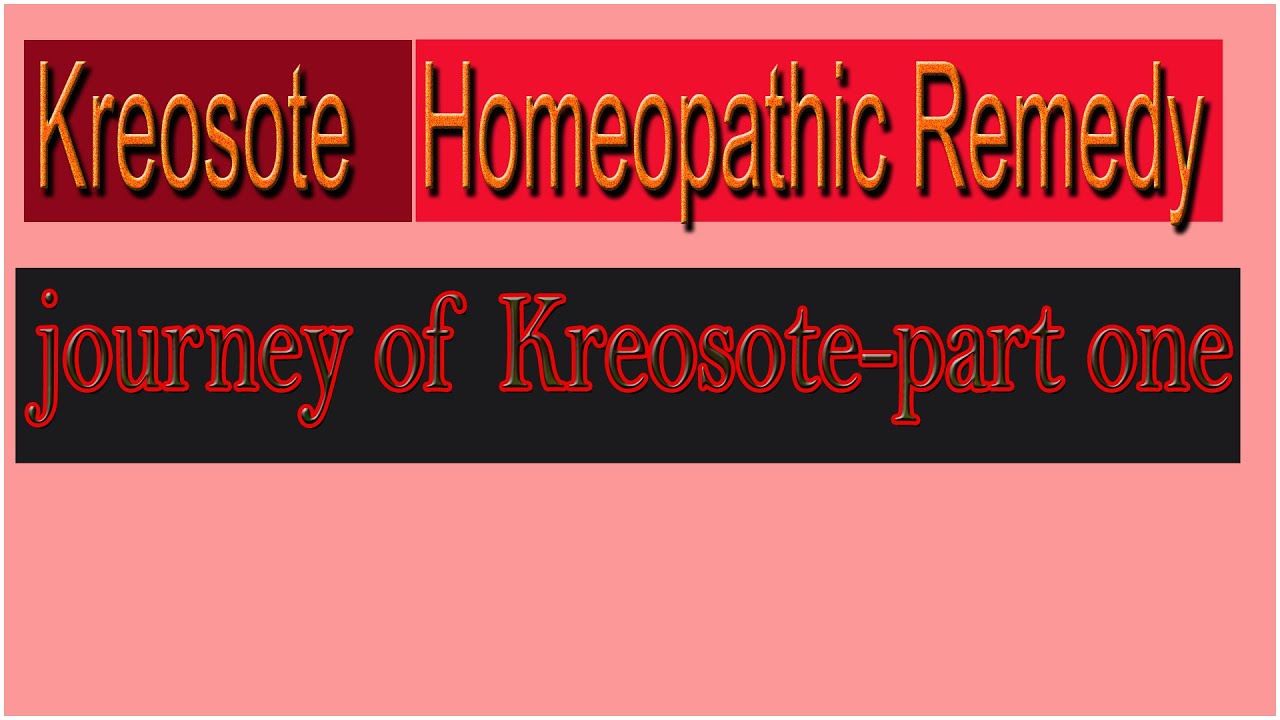 Journey of kreosote / ক্রিয়োজট/HOMEOPATHIC REMEDY - YouTube