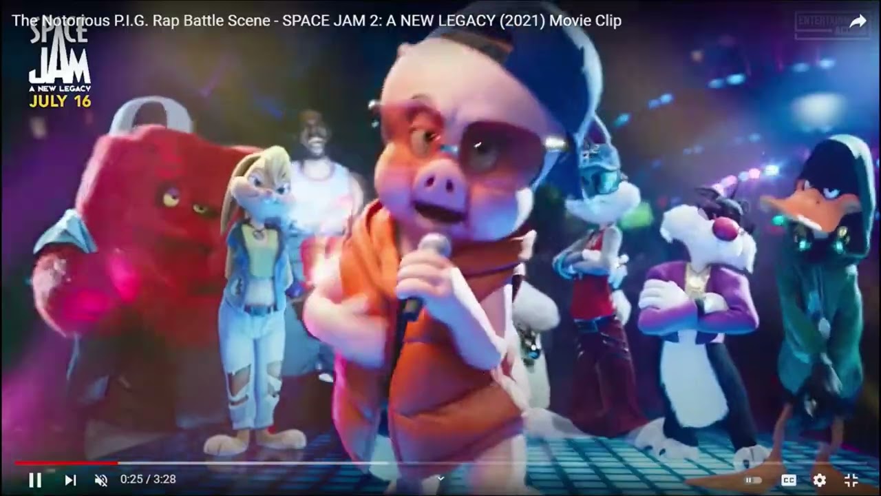 Porky Pig Rap Battle Face Off Dwayne "The Rock" Johnson - YouTube