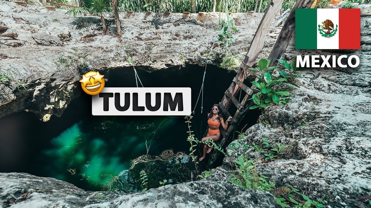 The Best Cenotes near Tulum Mexico! (Calavera & Multum Ha) - YouTube