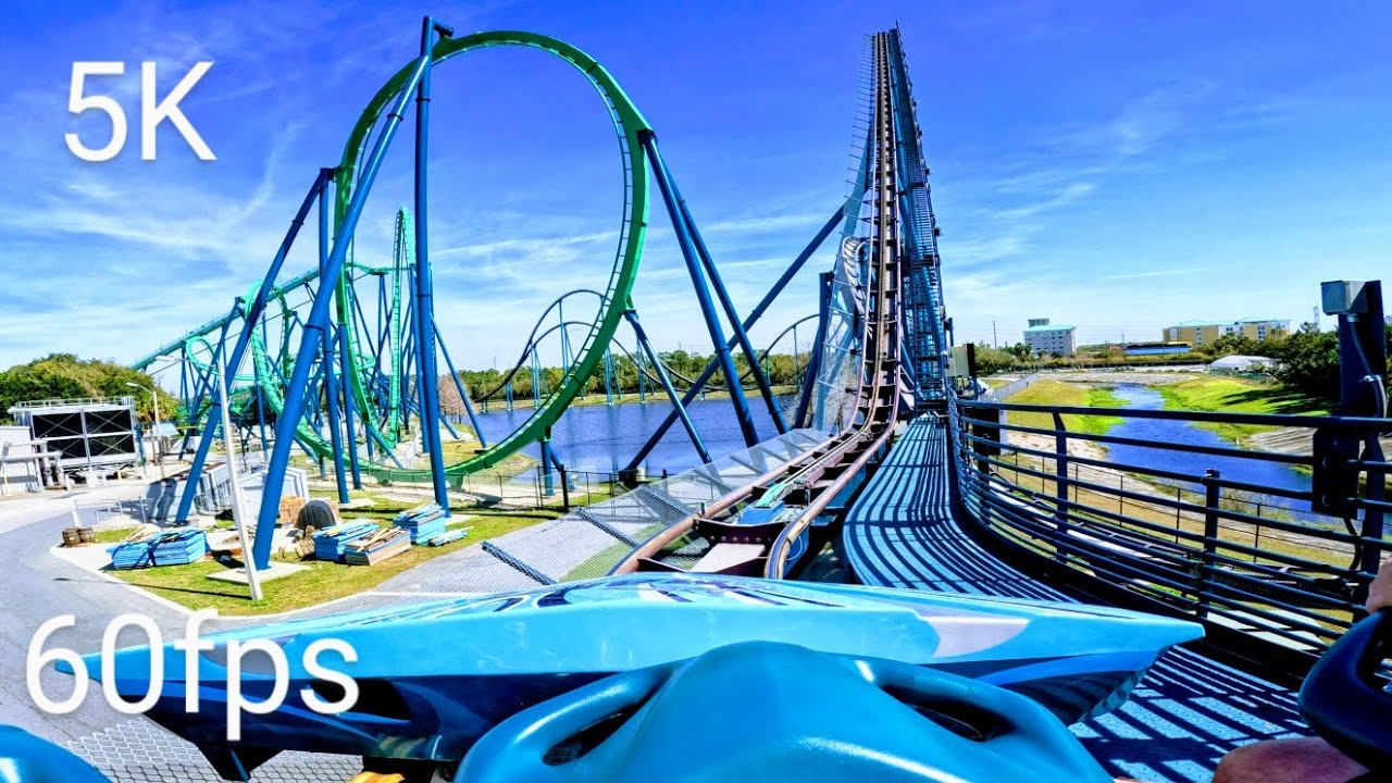 Mako Front Row POV 5K 60fps SeaWorld Orlando February 2023 - YouTube