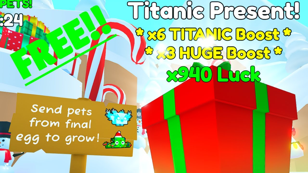 A FREE TITANIC PRESENT I Pet SIm 99 - YouTube