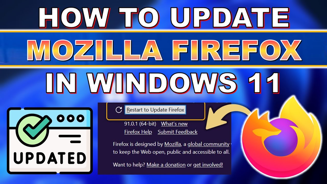How to Update Mozilla Firefox in Windows 11 - YouTube