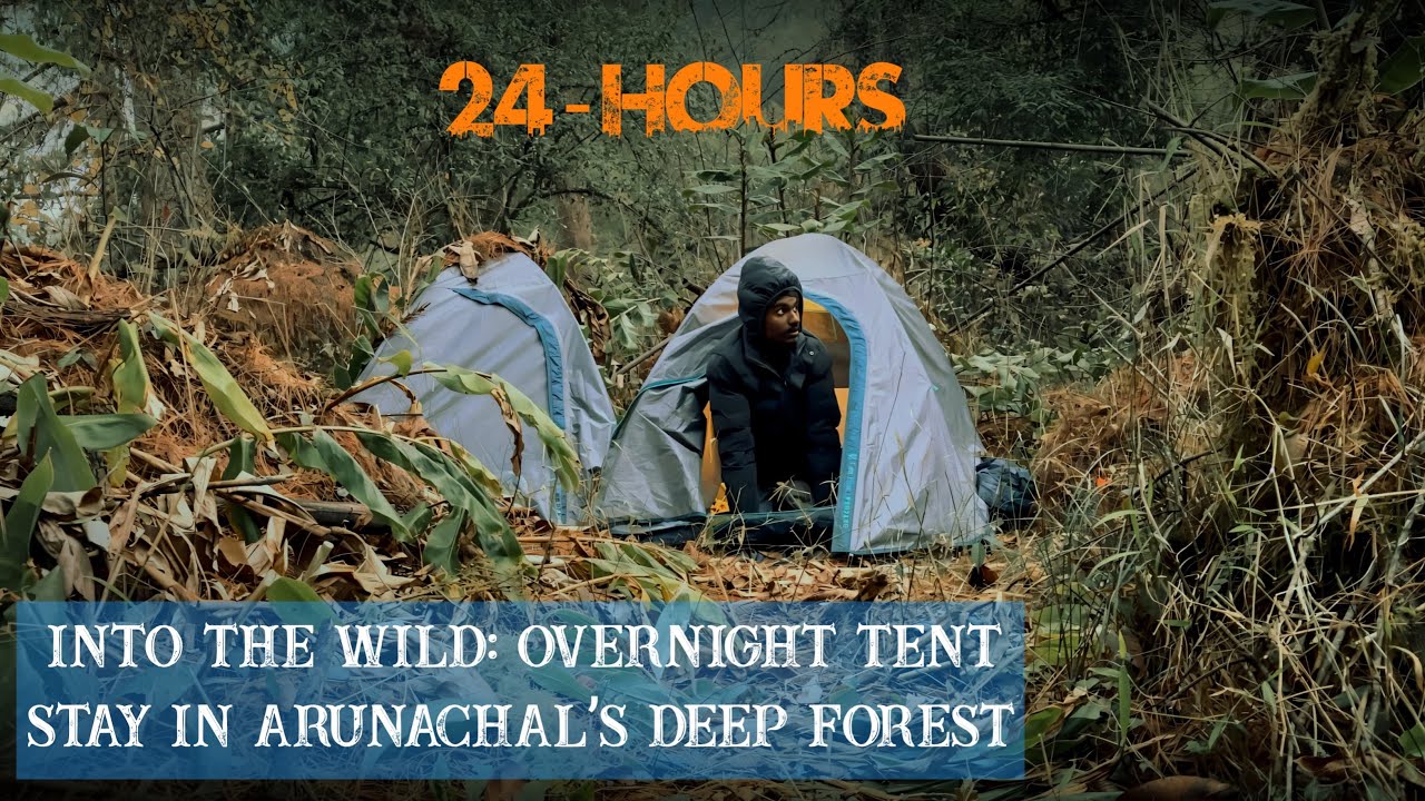 24 Hours in a Deep Forest | Night Camping in Arunachal Pradesh 🍂 🥶 ...