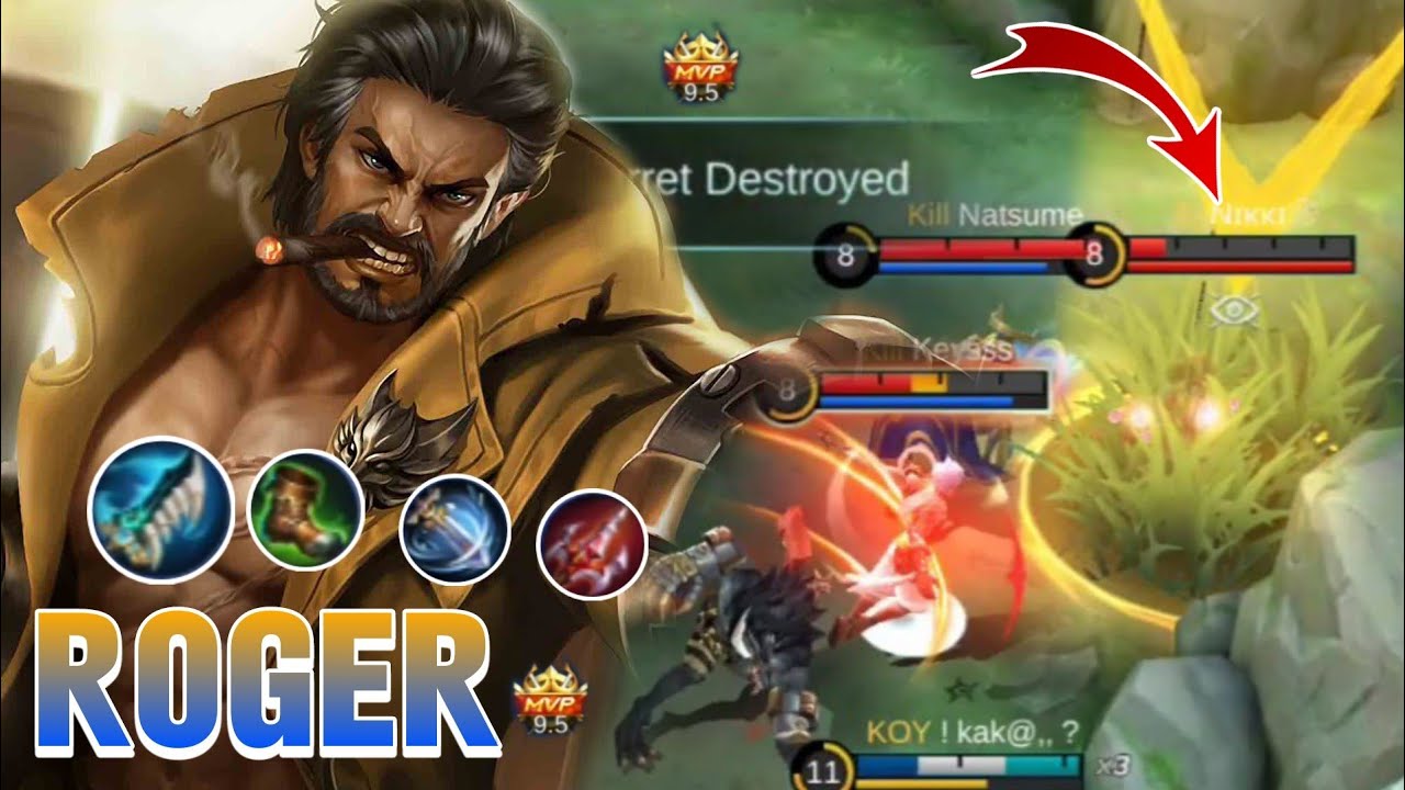 ROGER BEST BUILD FOR 2021 | ROGER GAMEPLAY - MOBILE LEGENDS - YouTube