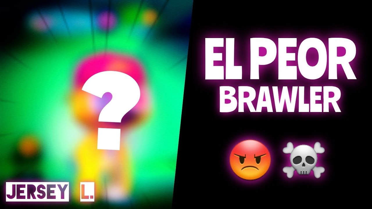 CONSIGO el TÍTULO del 𝙋𝙀𝙊𝙍 𝘽𝙍𝘼𝙒𝙇𝙀𝙍 de BRAWL STARS 😡☠️ - YouTube