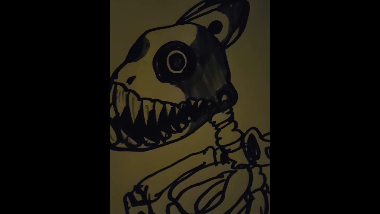 how to draw a skeleton alien (look at discription) - YouTube