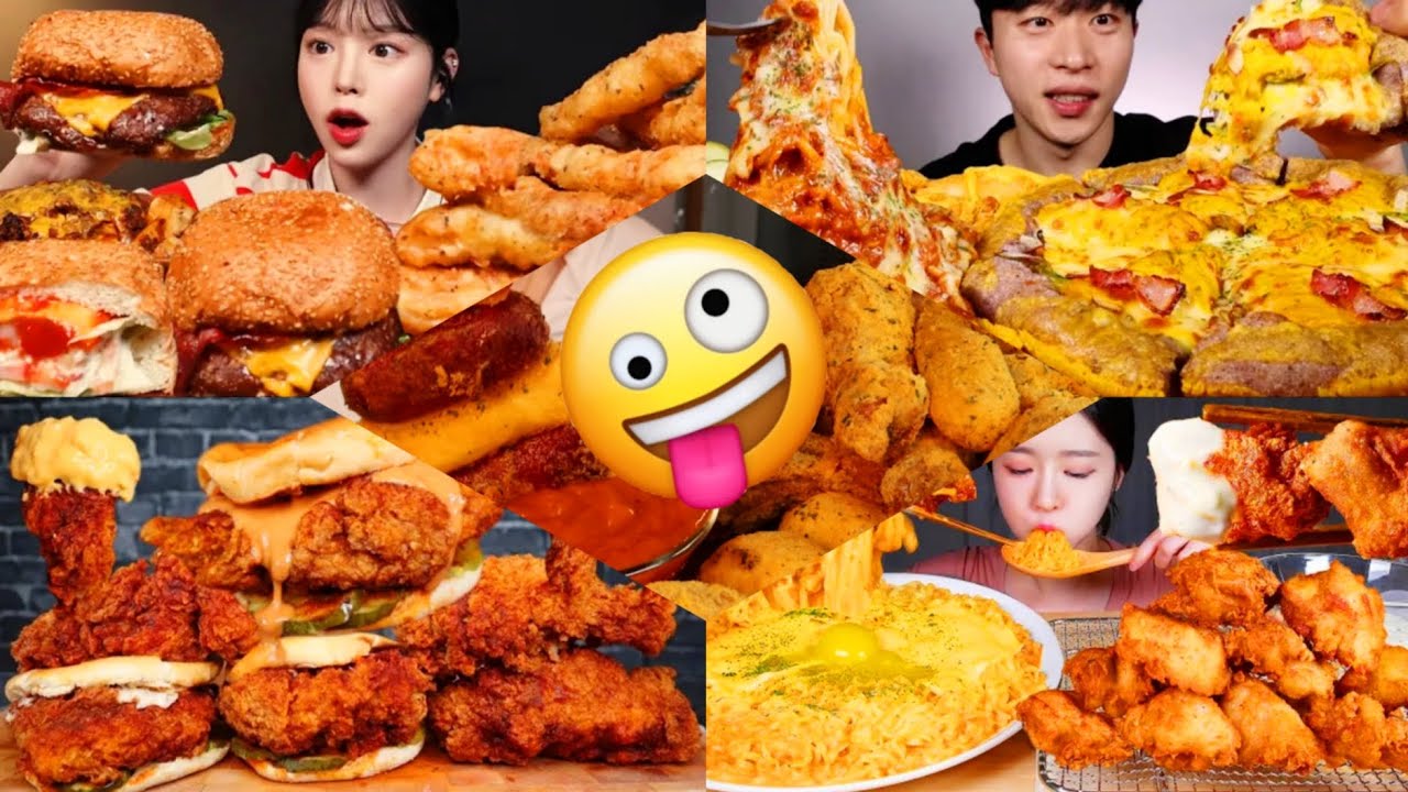BEST FAST FOOD MUKBANG COMPILATION NO TALKING 💯 SATISFYING SOUND ...