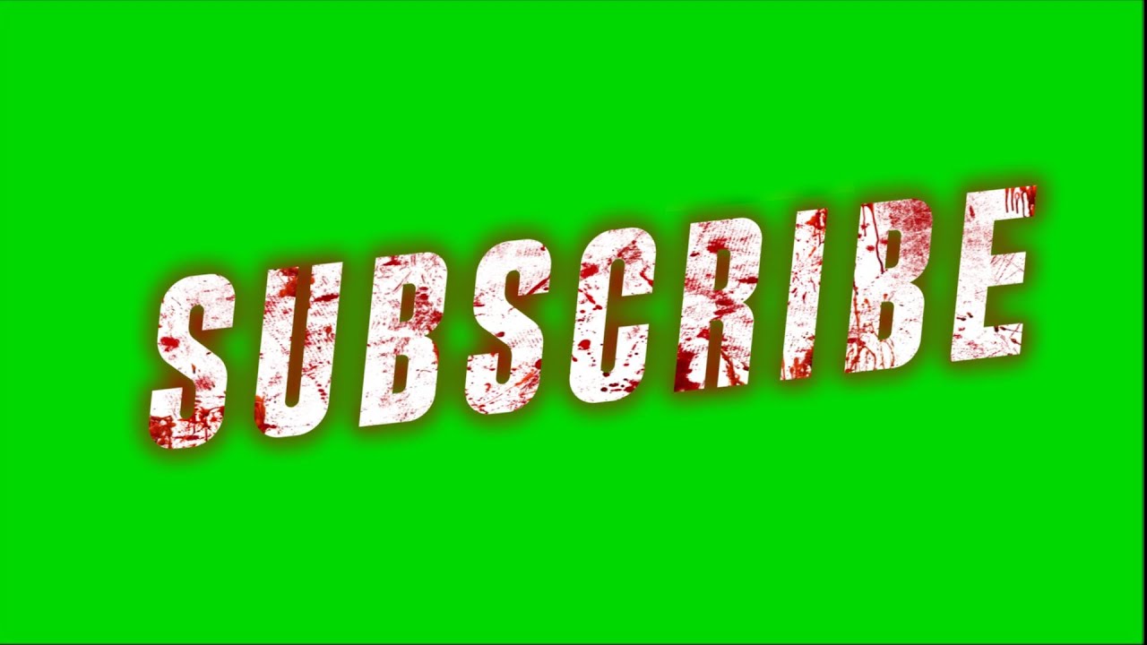 Green Screen Free Download Subscribe Buttons_3D Subscribe Text Banners ...