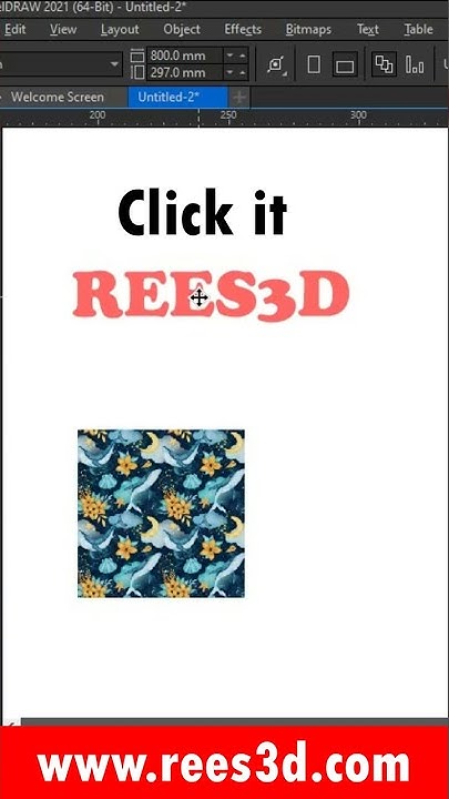 How to Fill Text with an Image in CorelDRAW #shorts #rees3d #graphicdesign - YouTube