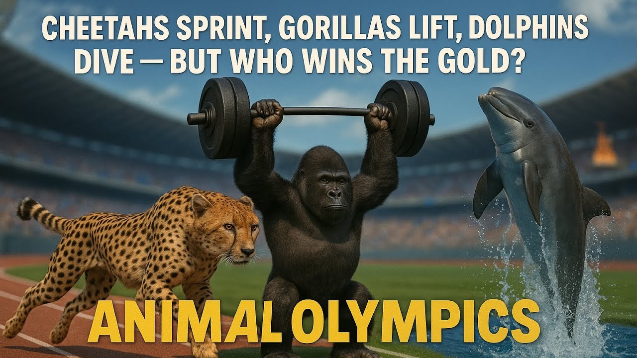"Wild Olympics: When Animals Compete Like Champions!"#AnimalOlympics # ...