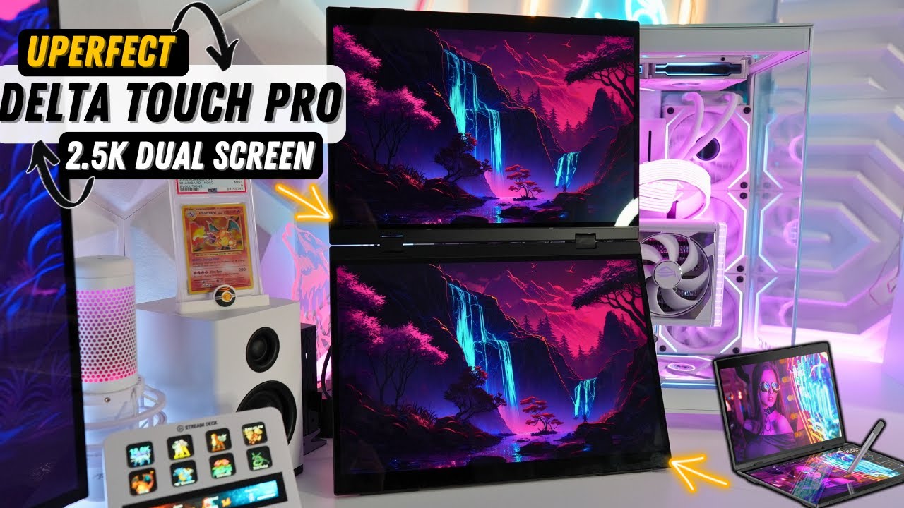 Amazing Dual Screens ! UPERFECT Delta Pro Touch 16-inch 120Hz Dual ...