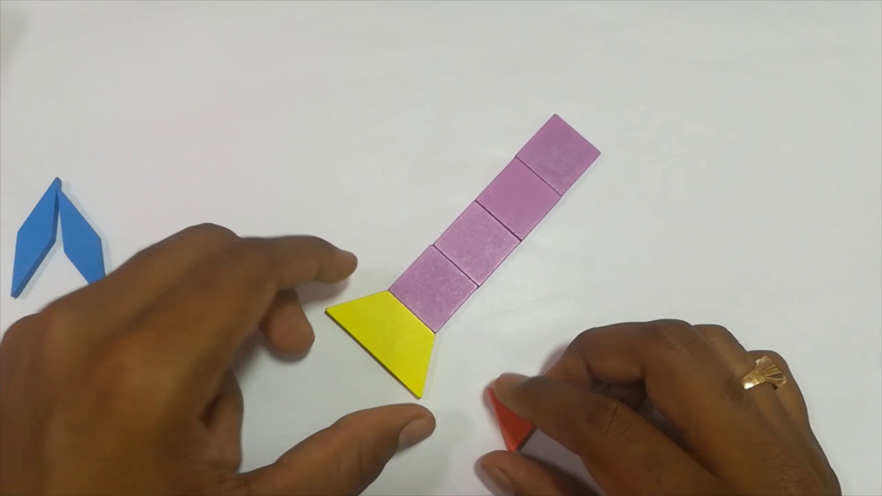 Rocket Wooden Pattern Blocks - YouTube