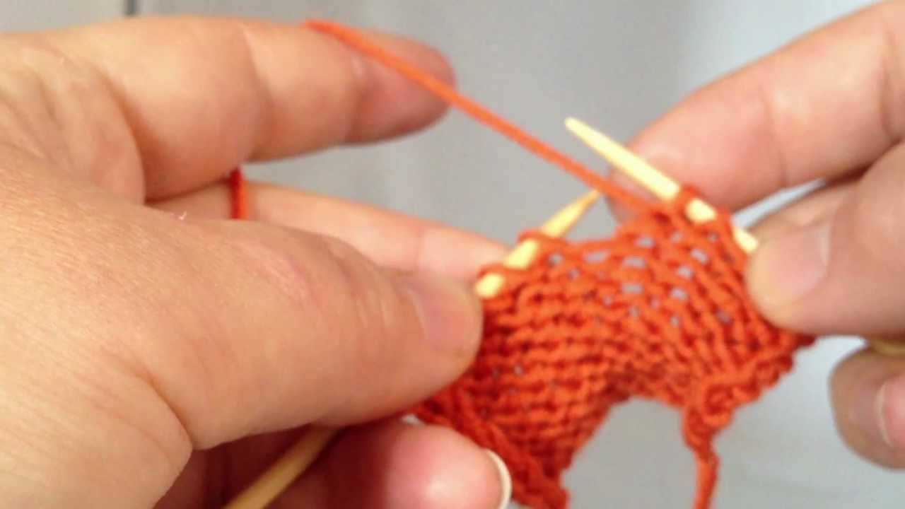 Stricken lernen - Linke Maschen - YouTube