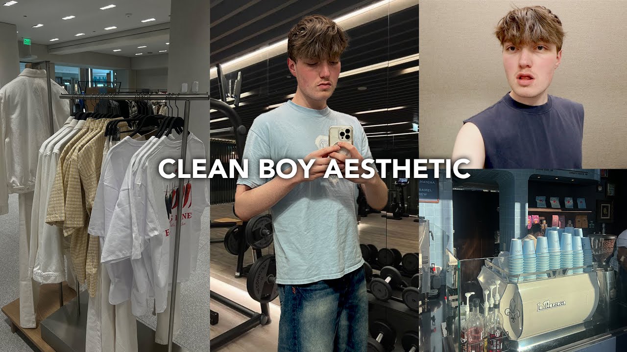 CLEAN BOY AESTHETIC VLOG! shopping, workouts & productive days - YouTube