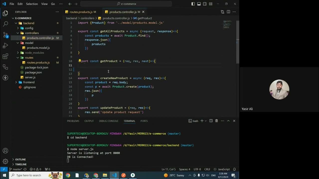 Update and Delete Operations on MongoDB Using Mongoose - YouTube
