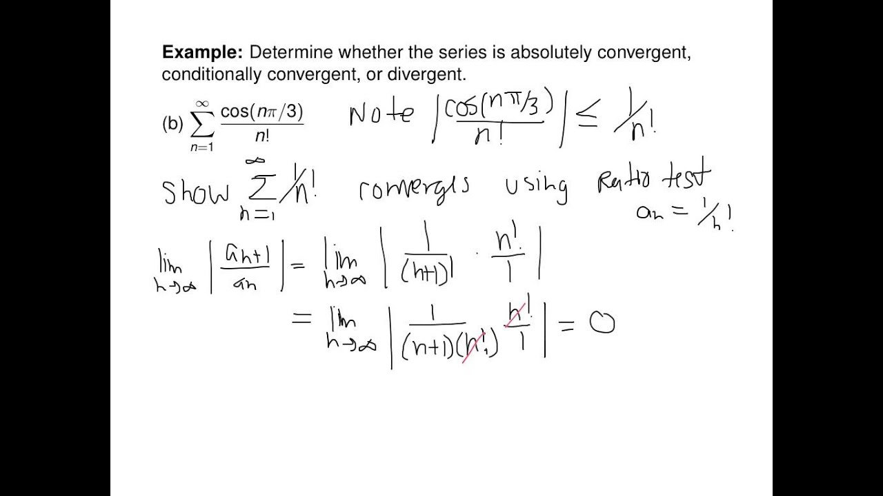 Ratio and Root Test 2 - YouTube