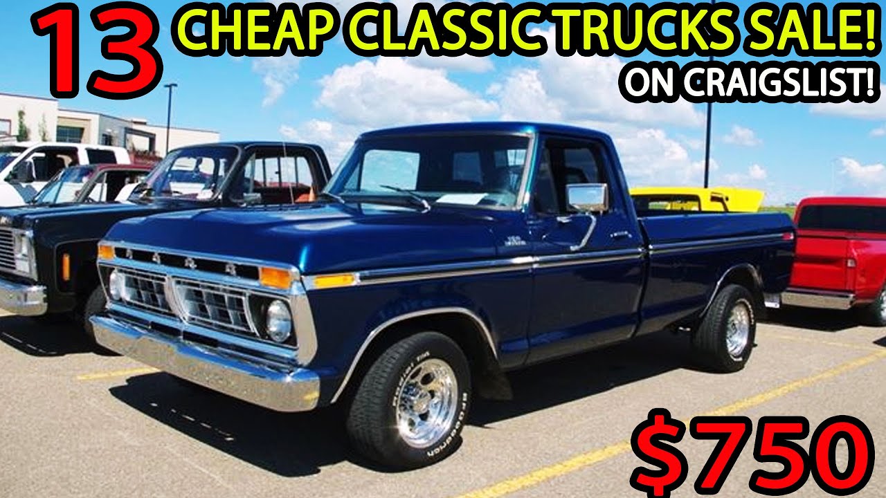 13 Classic Trucks For Sale By Owner – Cheap Garage Finds on Craigslist ...
