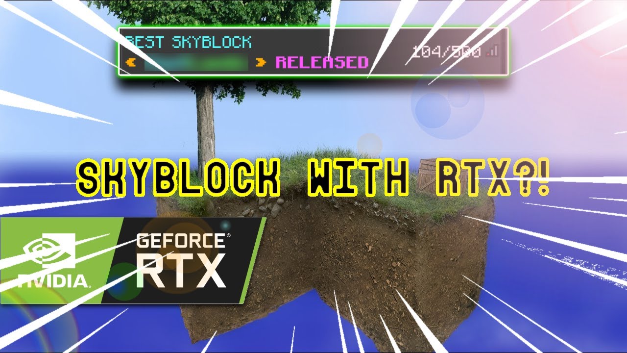 BEST SKYBLOCK SERVER?! | Skyblock with RTX Shaders! (1080p60fps) - YouTube