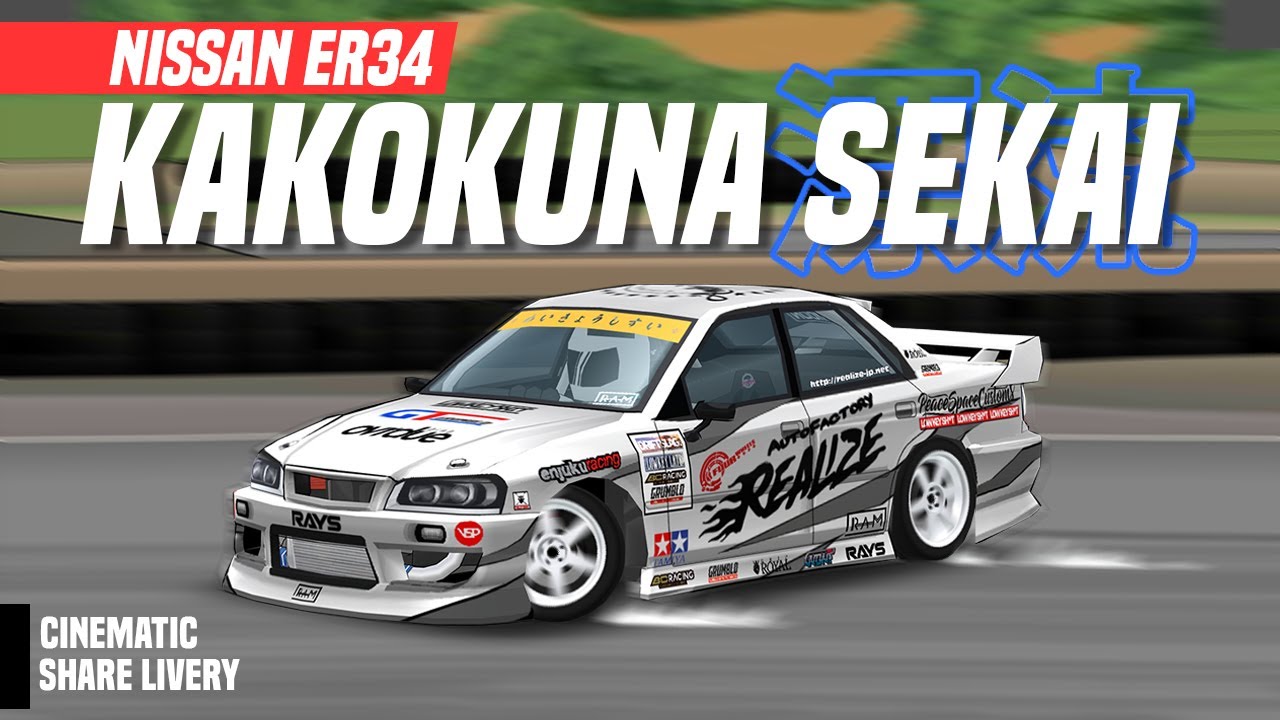 Nissan ER34 Drift Livery - Cinematic and Share livery Frlegends - YouTube