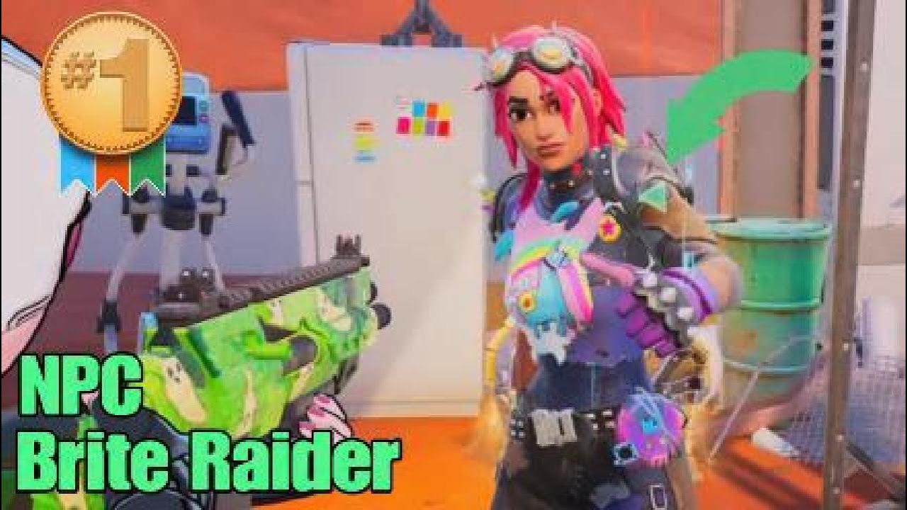 Where to Find Fortnite NPC Brite Raider - Chapter 5 Season 4 - YouTube