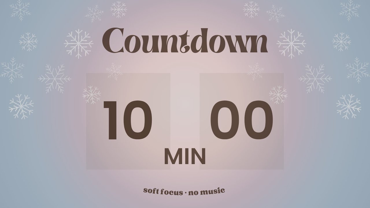 10 Min Winter Aura Timer ️ Silent Countdown | No Music - YouTube