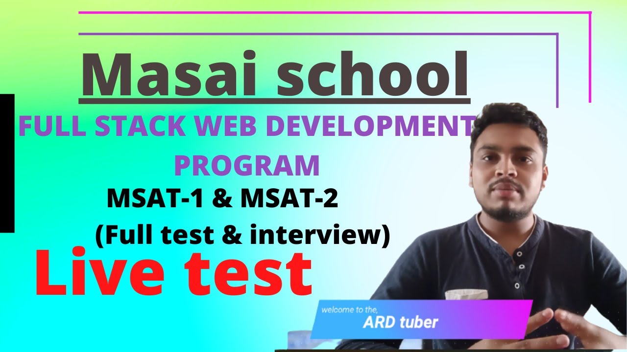 MSAT test || Masai school test || MSAT interview || MSAT live test ...