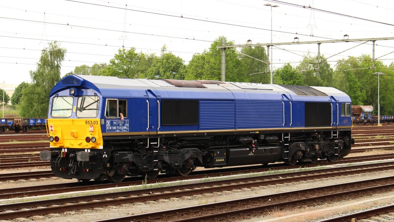 EMD Class 66 RRF 653-03 @ Roosendaal 16-05-2017 - YouTube