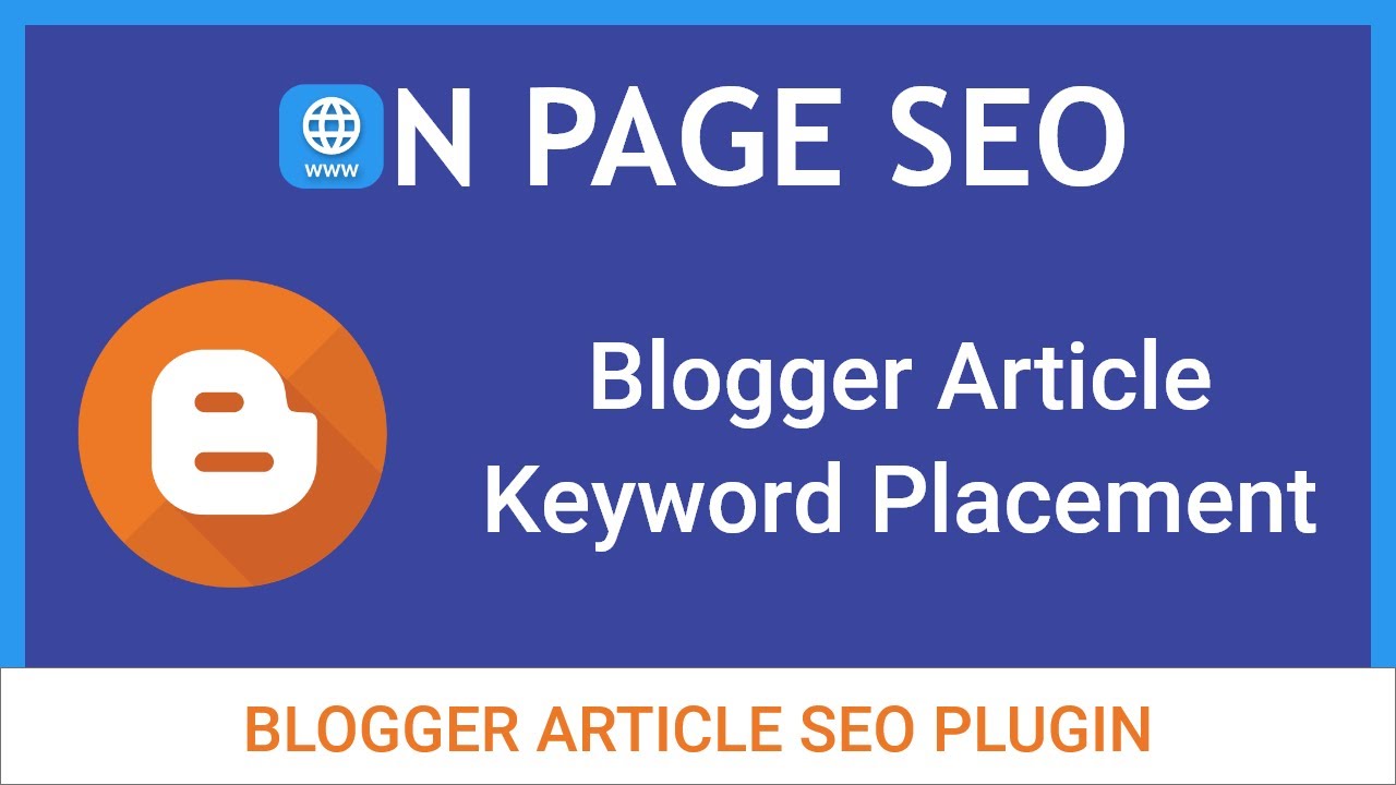 How to Rank Blogger Website Or Blog Article in Google Using SEO Plugin ...