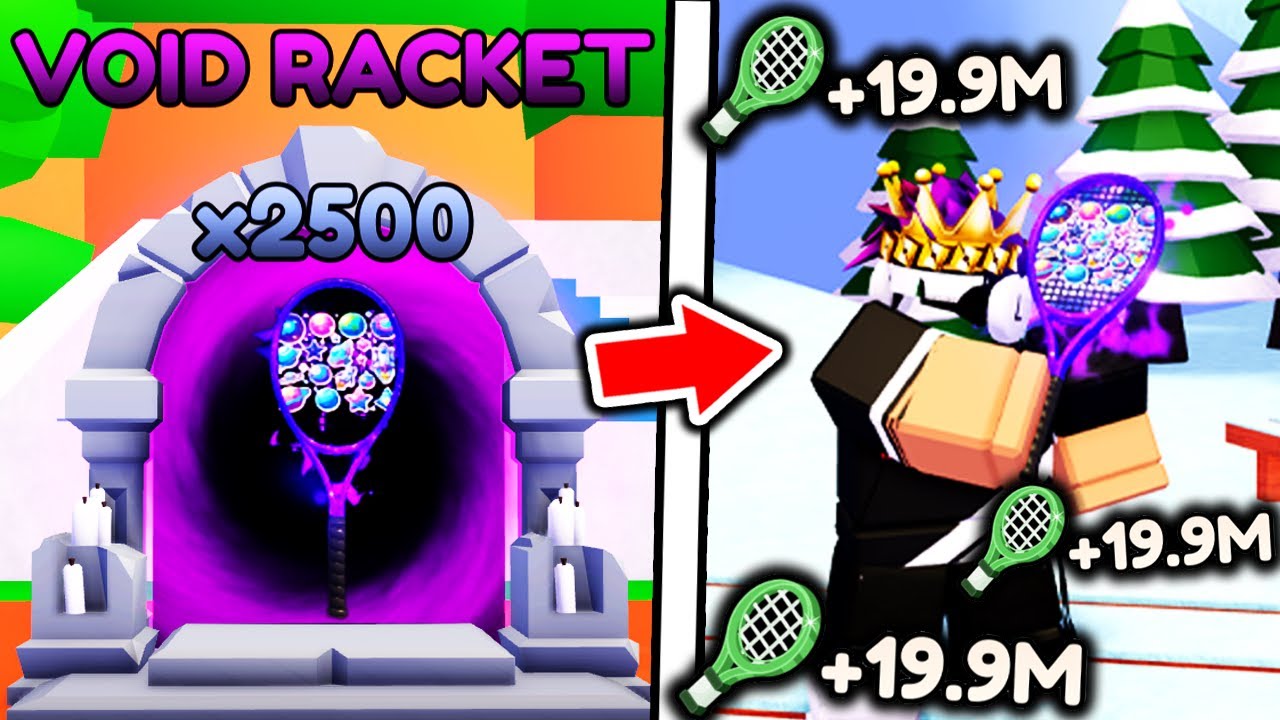 I Bought STRONGEST VOID RACKET and Become BEST PLAYER in Roblox Tennis ...
