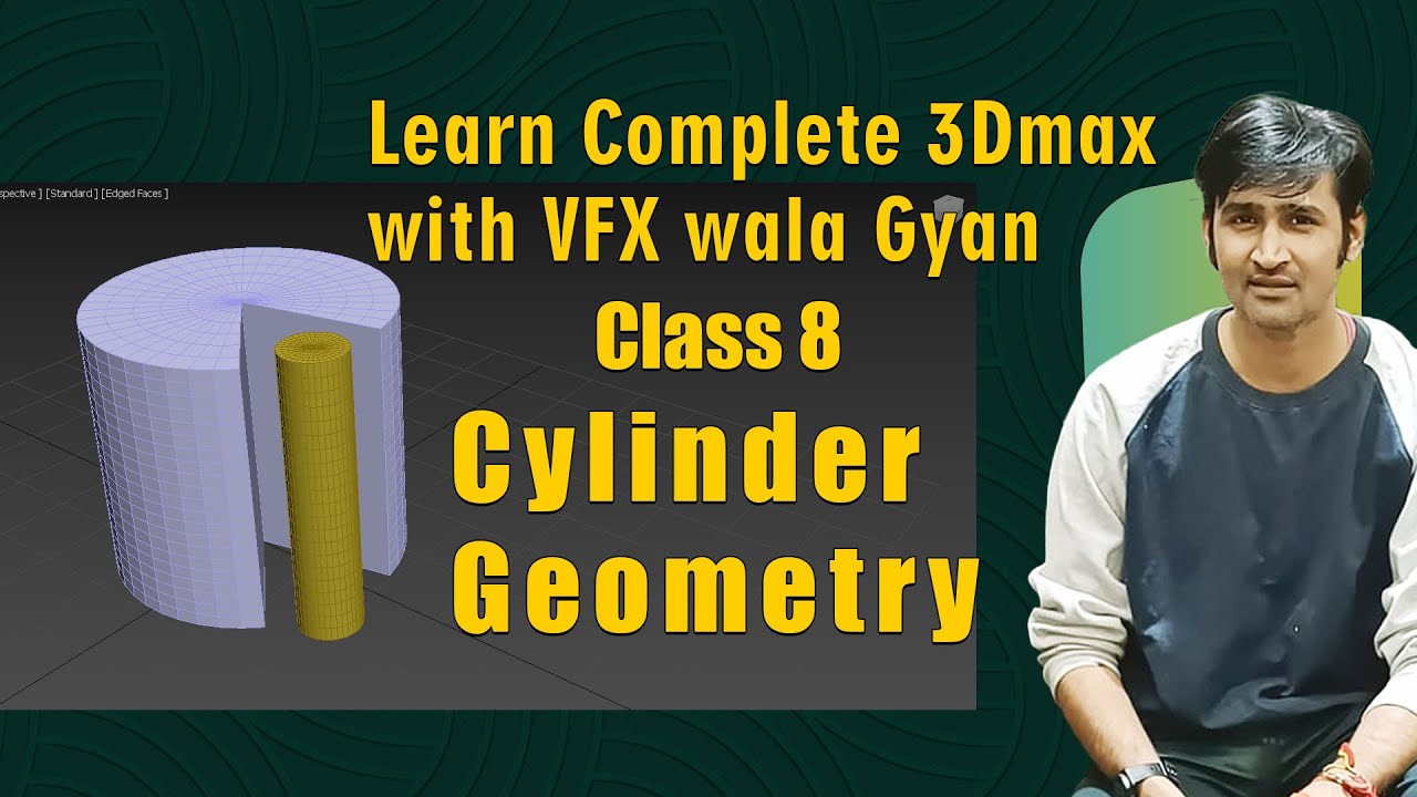 Complete 3Dmax Chapter 8 | Cylinder Geometry - YouTube