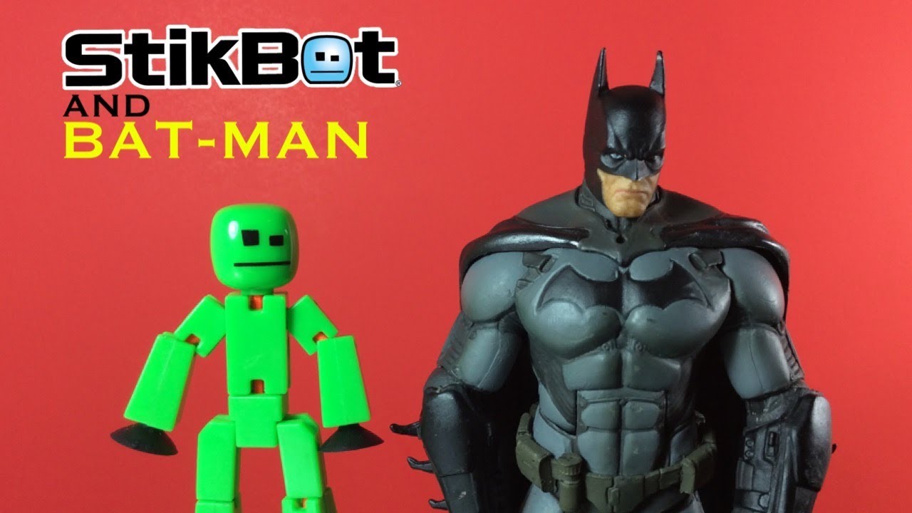 STIKBOT MEETS BATMAN!?!? - #Stikbot Stop Motion Animation - YouTube