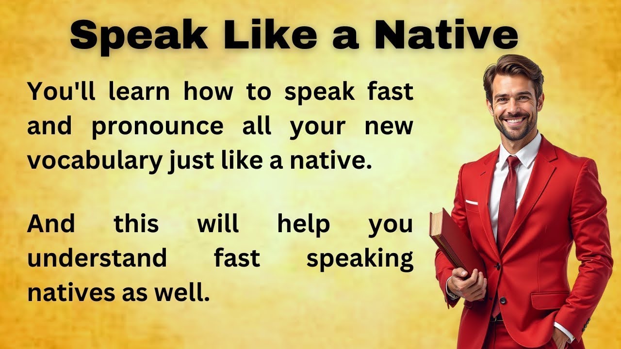 Speak Like a Native || Improve Your English" - YouTube