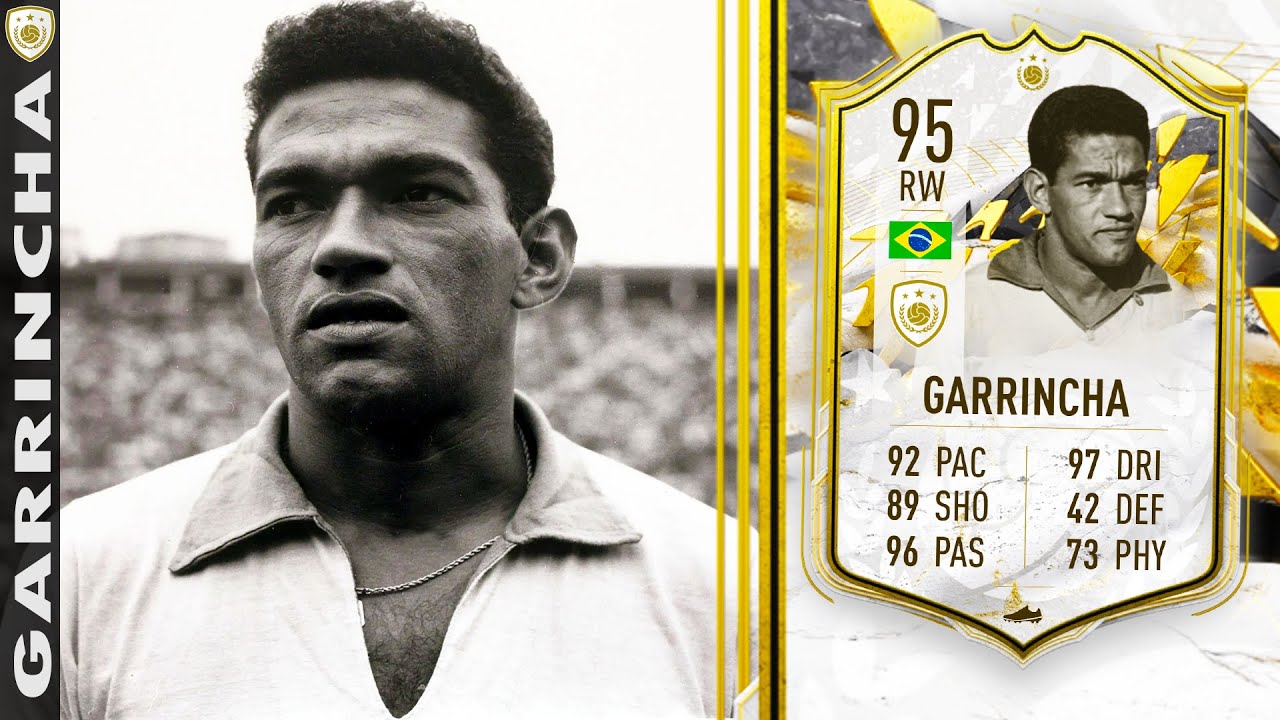 95 ICON MOMENTS GARRINCHA PLAYER REVIEW ⭐ FIFA 22 ULTIMATE TEAM - YouTube