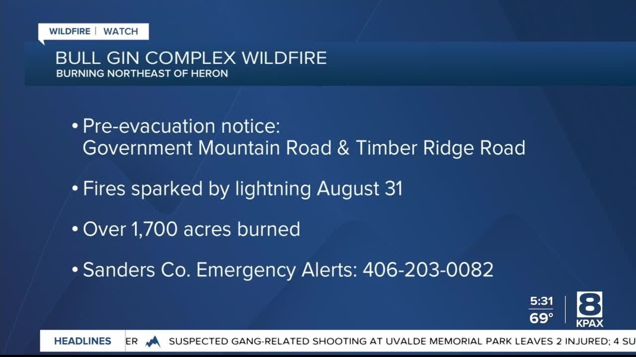 Residents near Sanders County wildfire placed on pre-evacuation status ...