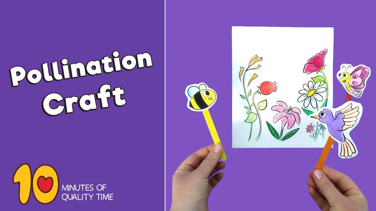 Animals That Help in Pollination Craft - YouTube