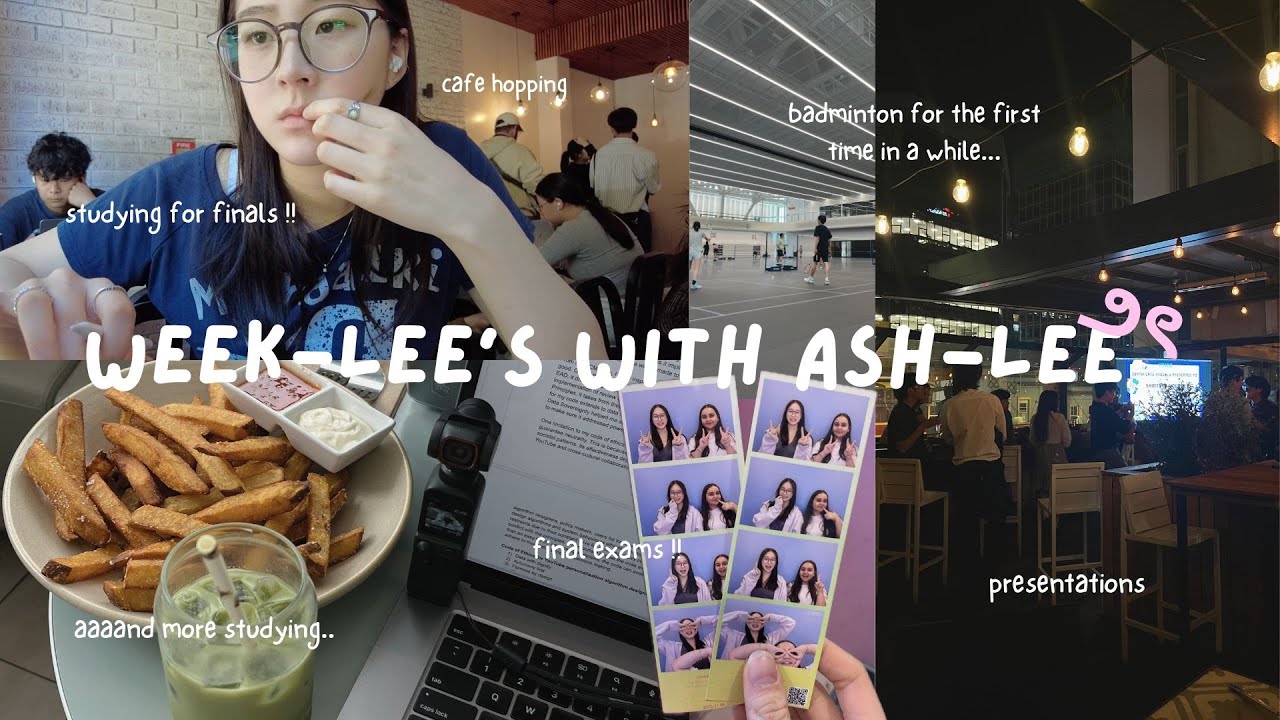 WEEK-LEE'S W ASH-LEE ౨ৎ˚ ˖ || LOTS OF STUDYING for final exams ...