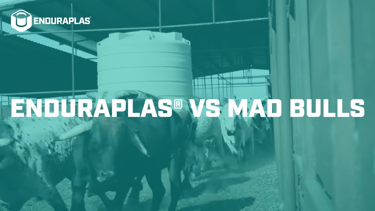 Enduraplas® vs Mad Bulls | Tough Water Storage Tanks - YouTube