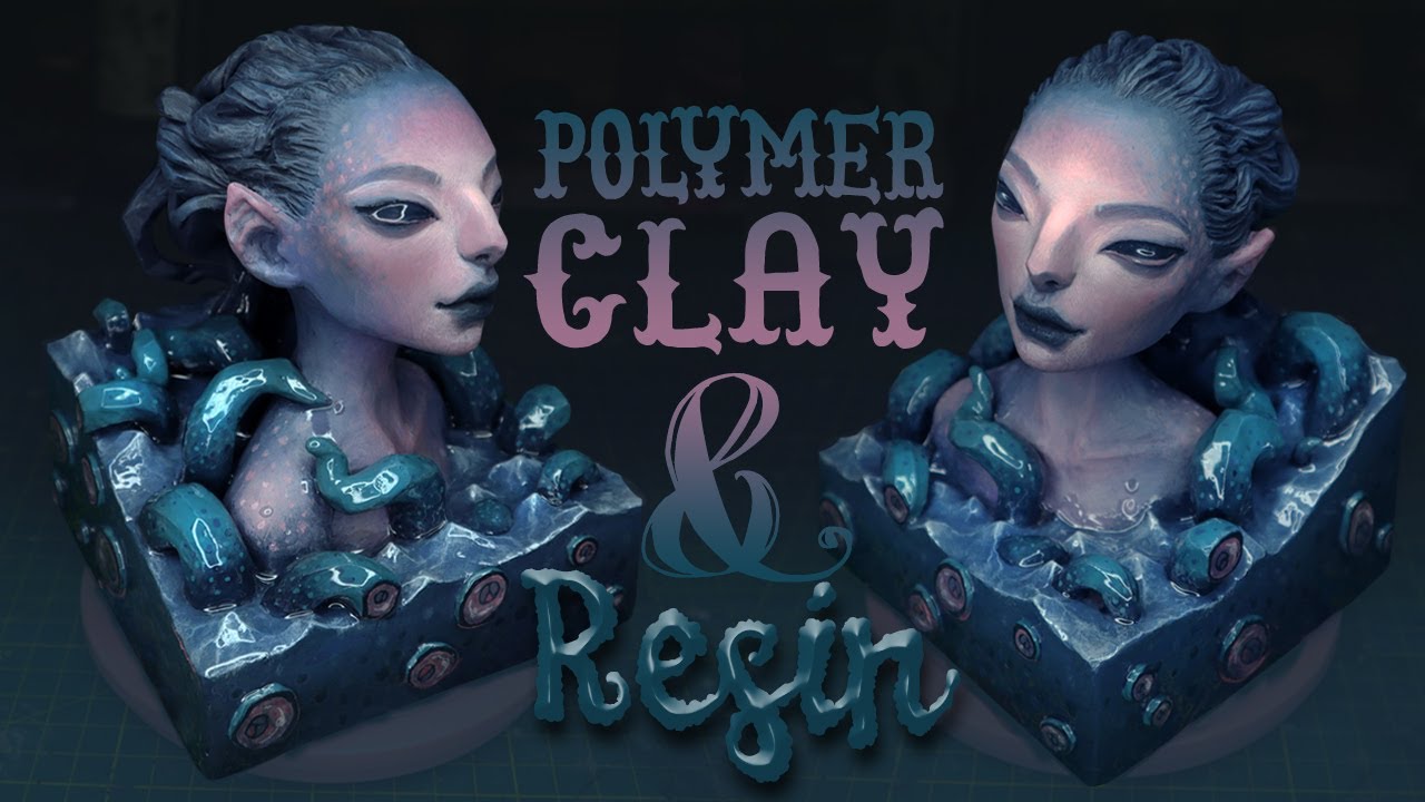 Mermaid Sculpture | Polymer Clay + Resin - YouTube
